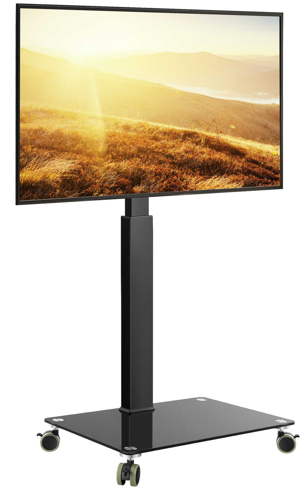 Rolling Floor TV Stand Mobile TV Cart for 27-65 inch LED Screen Univer